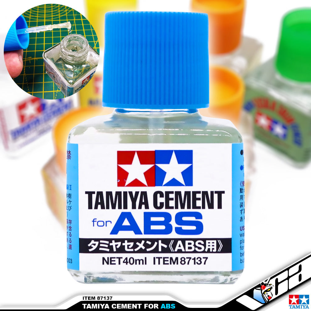 ⭐️ TAMIYA 87137 CEMENT FOR ABS PLASTIC MODEL STICK GLUE REPAIR FIX ...