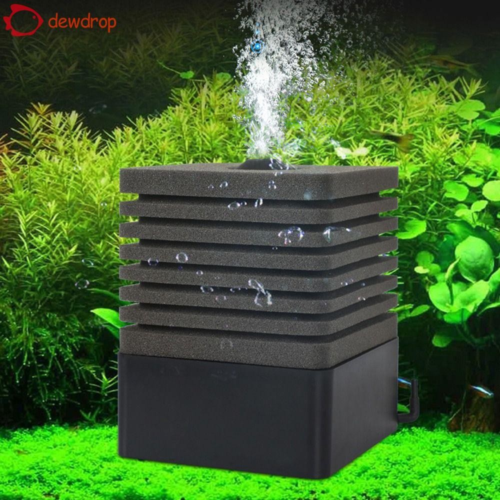 DEWDROP Shrimp Pond Air Pump, 3 in1 Mute Bio Sponge Filter, Water ...