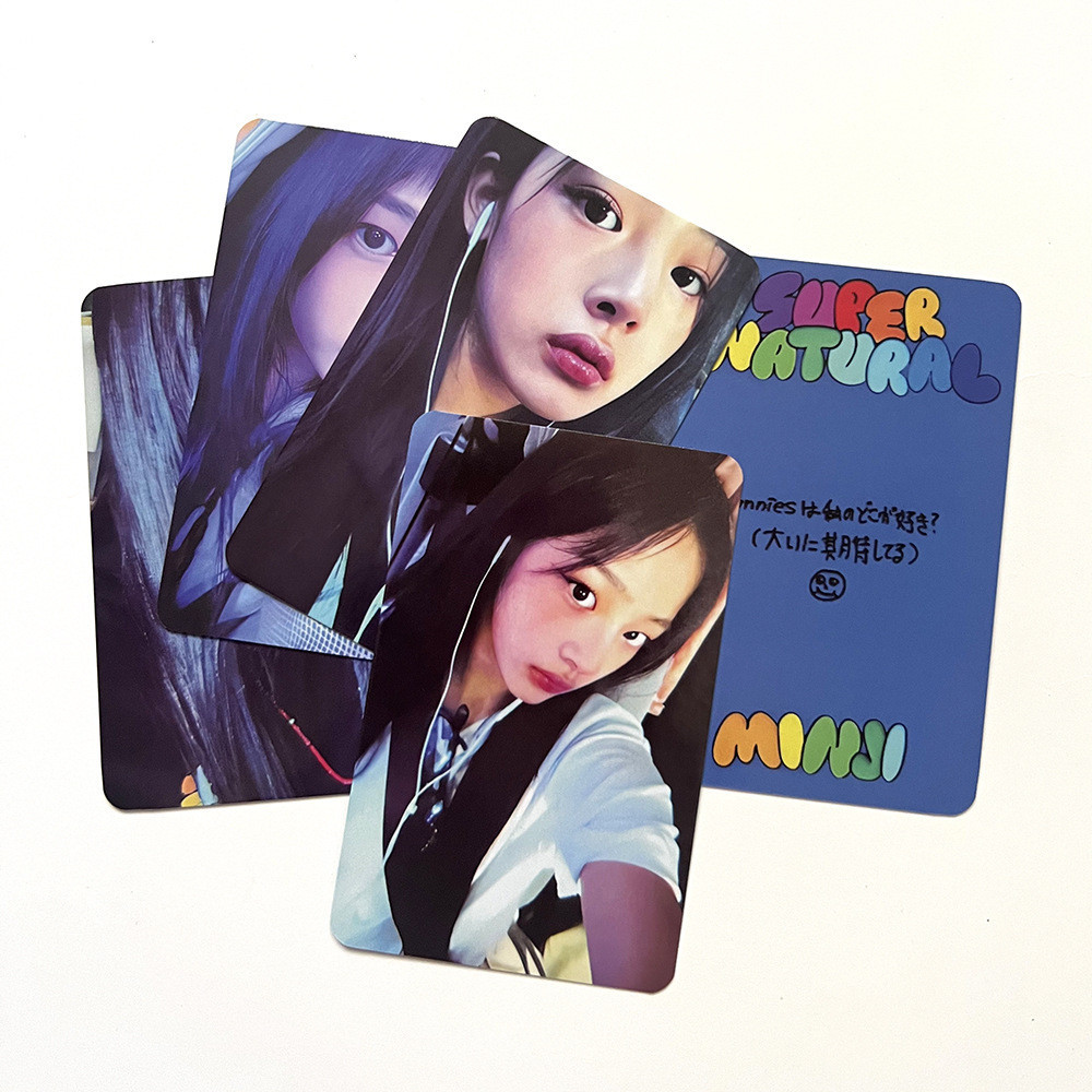 5-10pcs NJ Supernatural Album Bubble Gum How Sweet Lomo Cards X line friends Super Shy WEVERSE ...