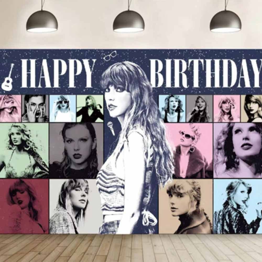 Taylor Swift Background Birthday Decorations, Taylor Happy Birthday ...