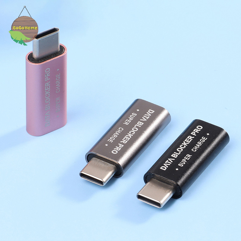 GOGO USB Type-C Data Blocker Juice Jacking Prevention Gender Change Connector . | Shopee Singapore