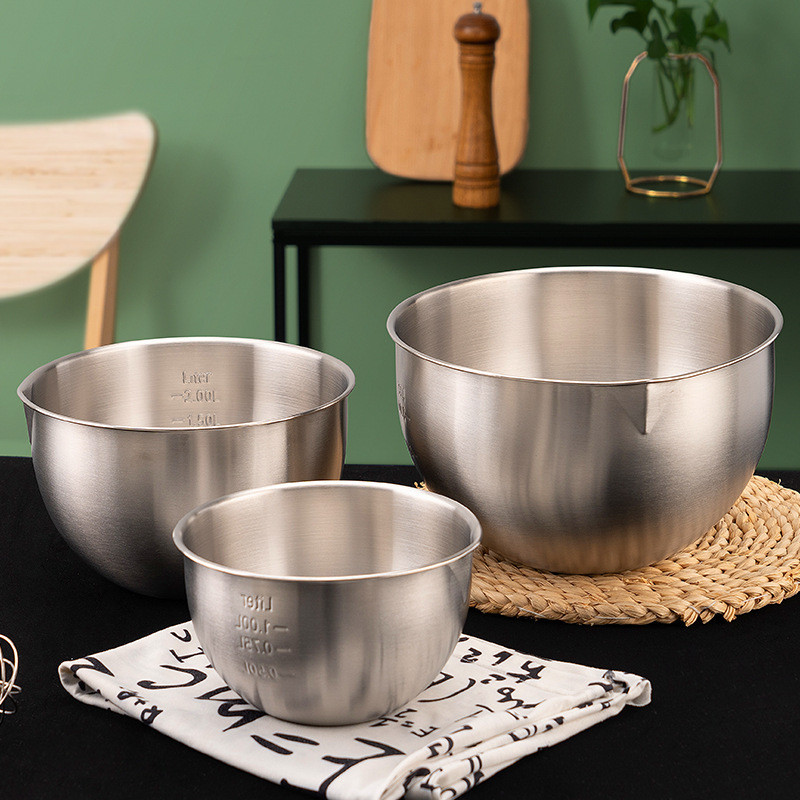 【ALLEN】304Sst mixing bowl/Baking Special Basin/Deepen Splash-Proof ...