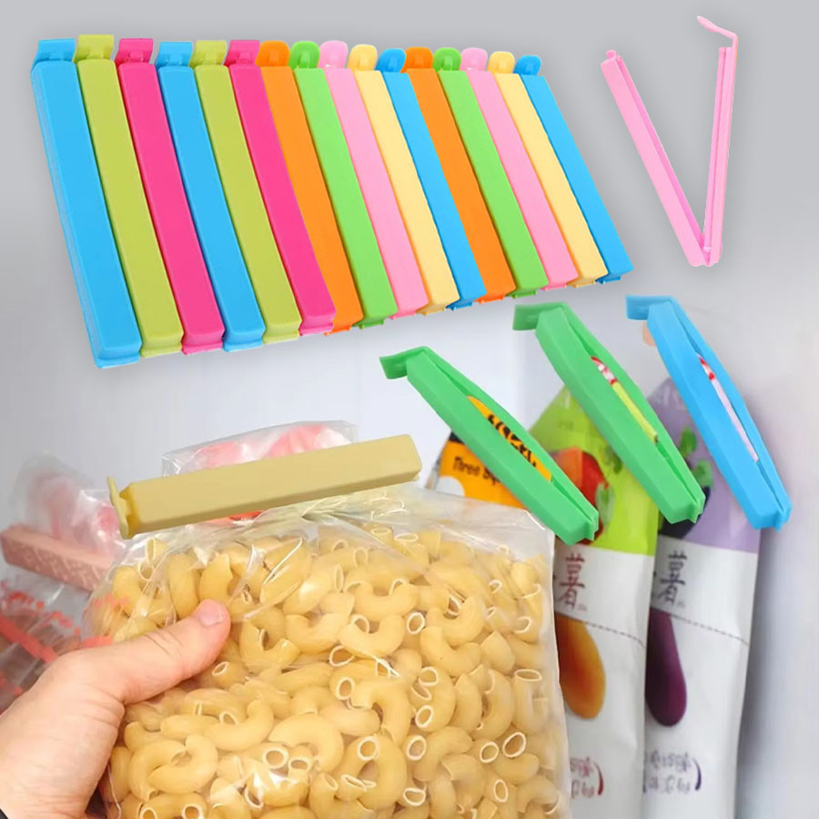 50 Pack Sealing Clip Bag Plastic Bag Sealing Clips Snack Bag Plastic ...