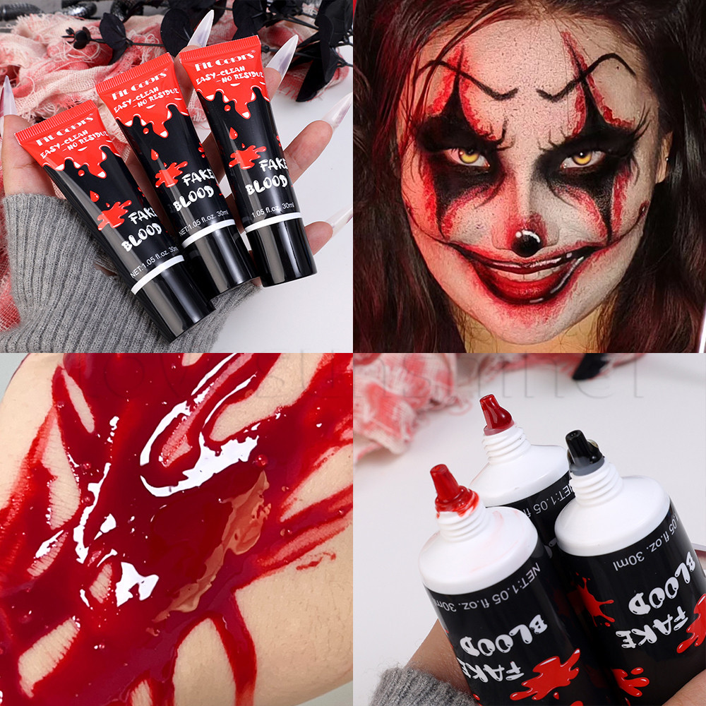 Prank Blood Props - For Face Cosplay Make Up - Halloween Body Paint ...