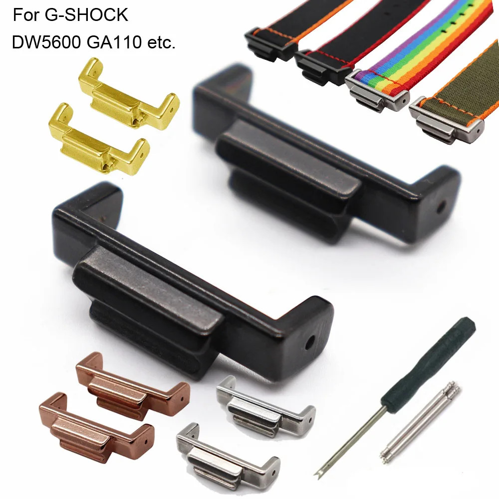 316L Full Stainless Steel Watch Strap Adapter for Casio G-SHOCK DW5600 ...