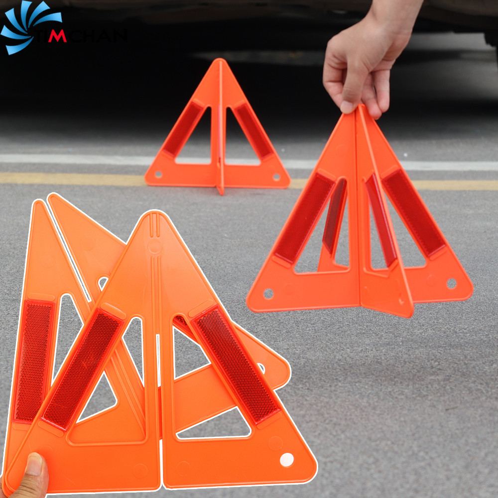 1/2 Sets Super Reflective Red Tripod - Truck Stop Sign - Warning Road ...