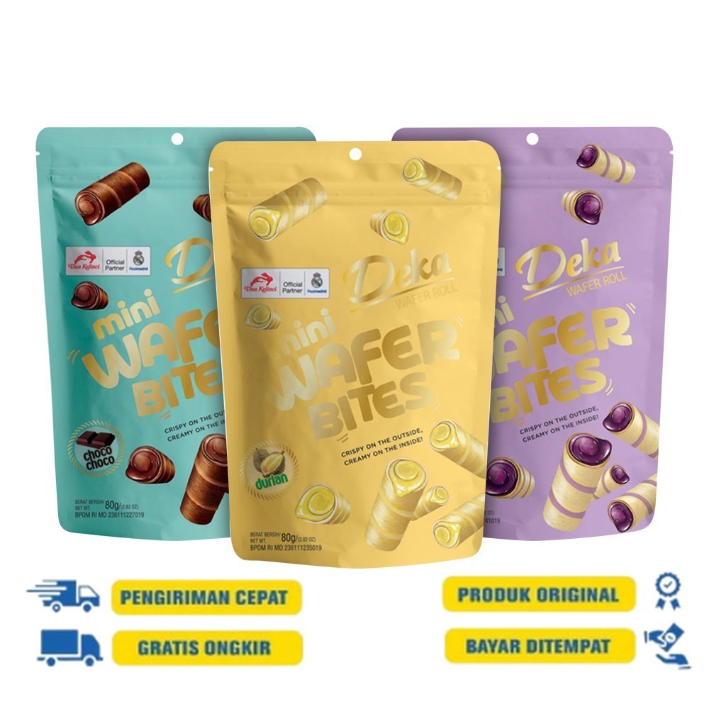 Deka Mini Wafer Bites - All Varian (72gr) | Shopee Singapore