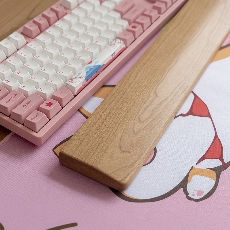 Solid Wood Keyboard Hand Drag Wooden 104 Wristband 87 Universal ...