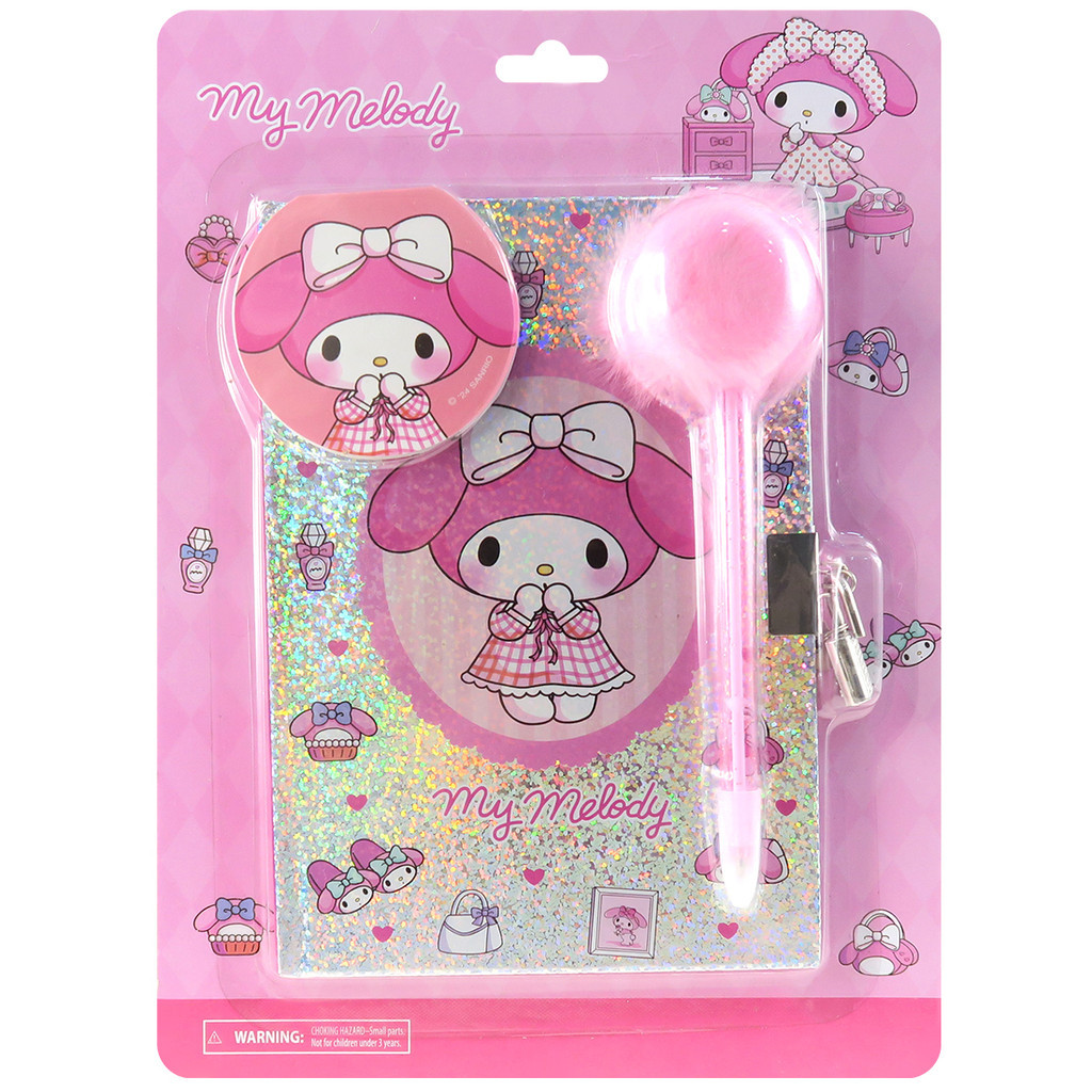My Melody Cute Note Book Set With Pom Pom Pen (9228) | Shopee Singapore