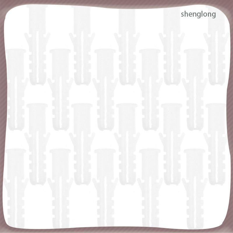 100 Pcs Expansion Screw Tube White Plastic Screws Wall Anchors for ...