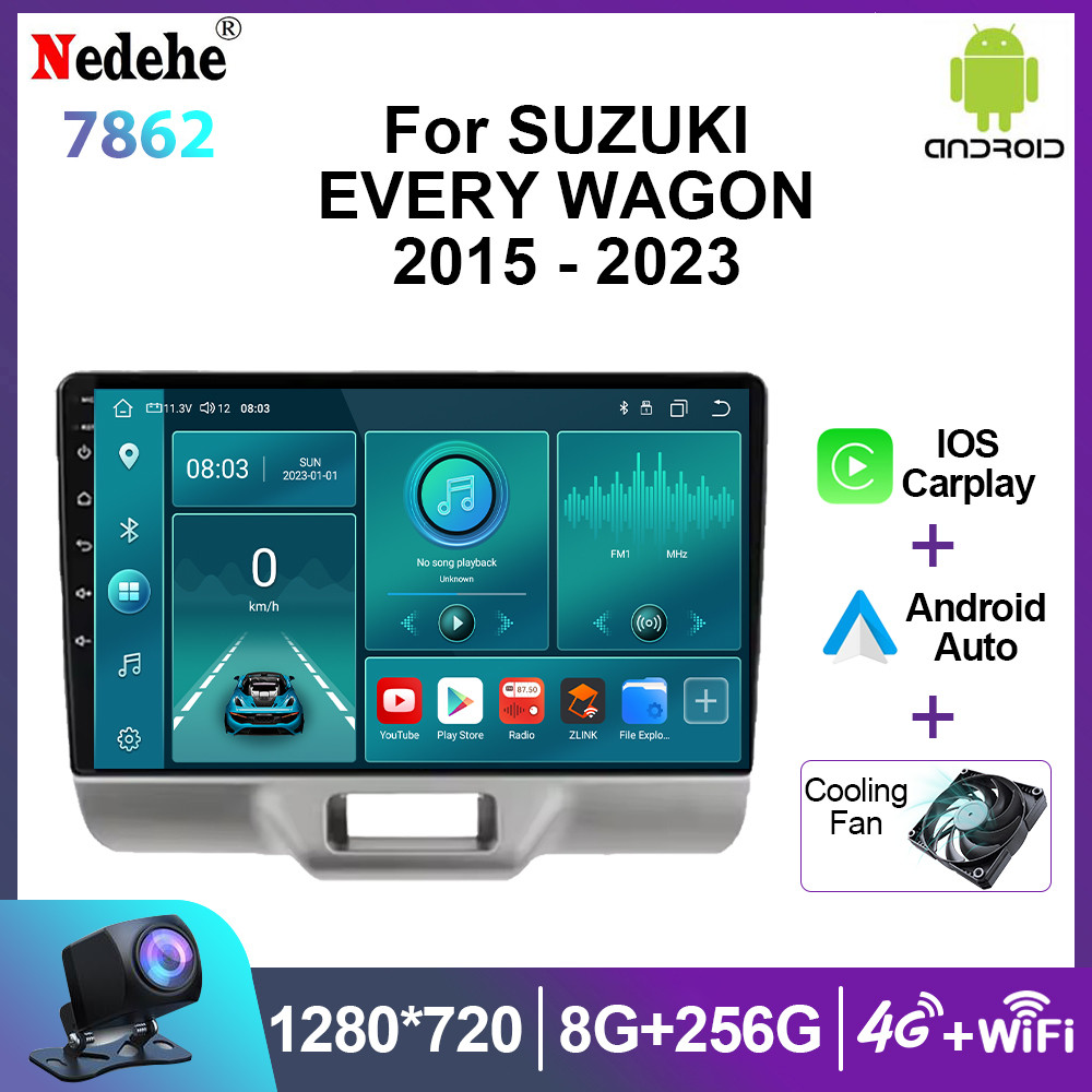 9" Android car monitor SUZUKI Every Wagon 2015+ Carplay Android Auto ...