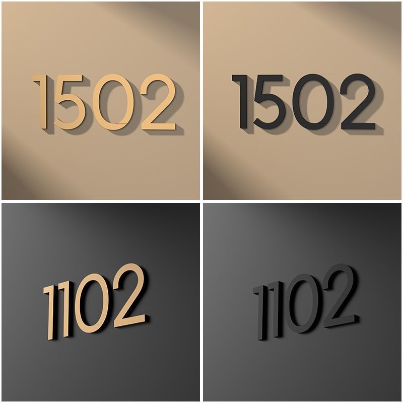 10x5cm unit number house numbe Number plate Custom Number Signage Home ...