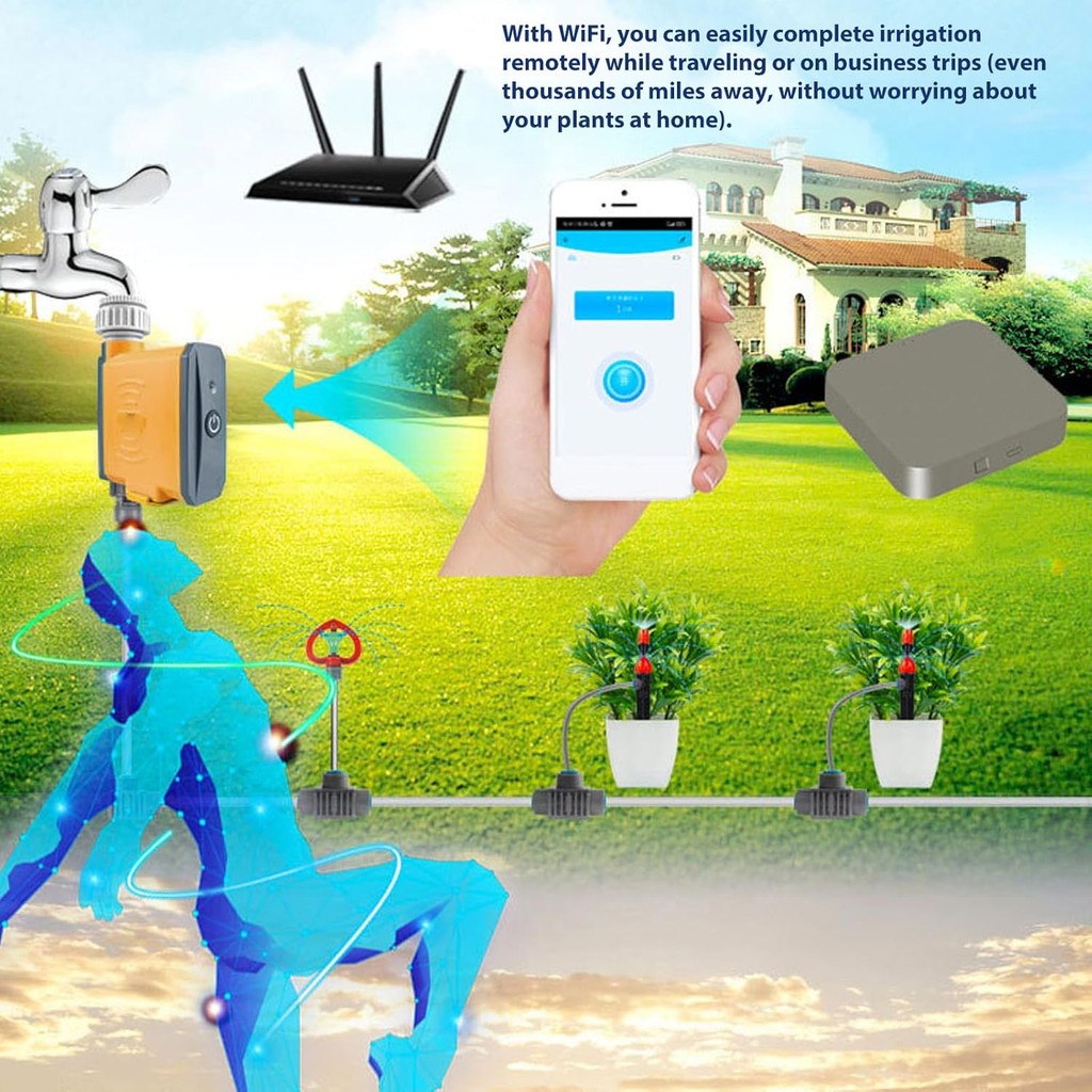Water Timer, Garden Lawn Watering Timer, Automatic Sprinkler Hose Timer ...