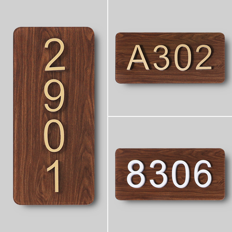 Acrylic 3D digital unit number signage door unit number house number ...