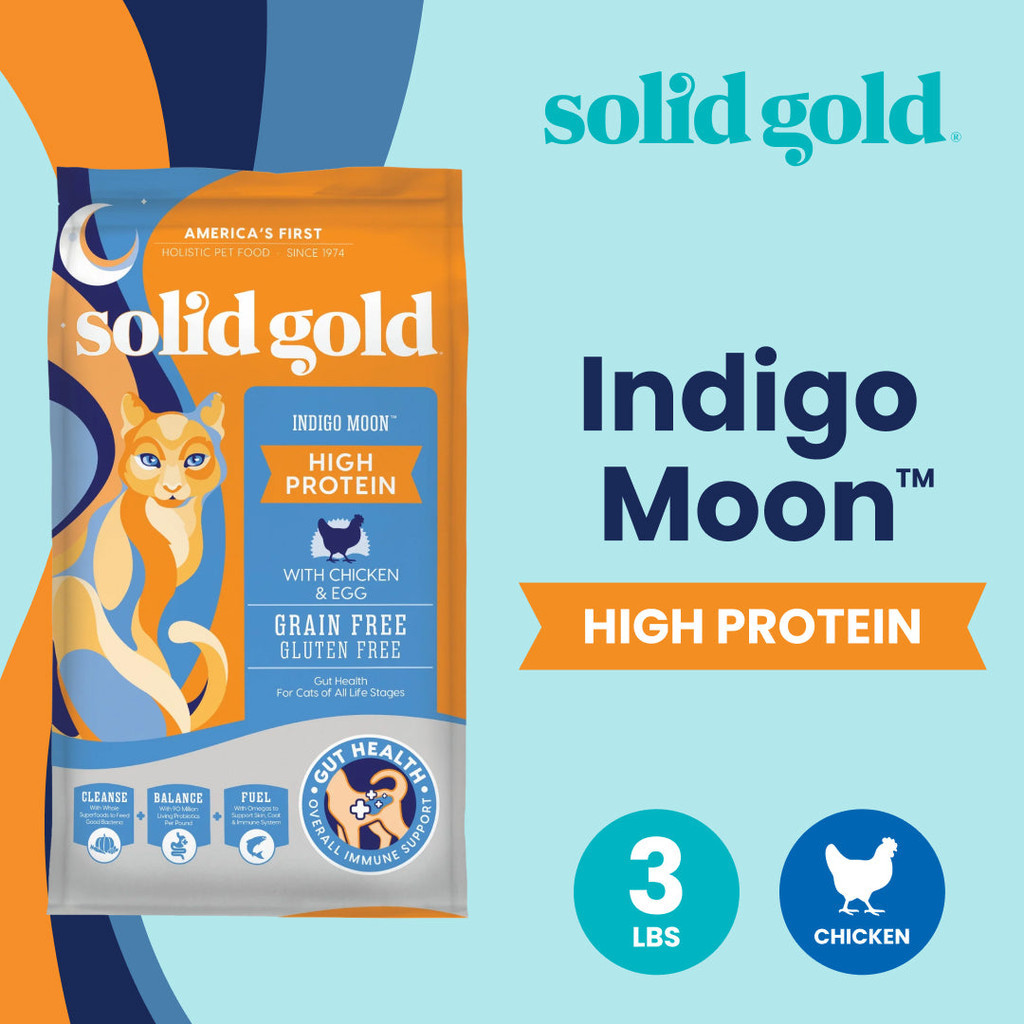 Solid Gold Cat Food Indigo Moon With Chicken & Eggs (Grain Free) - High ...