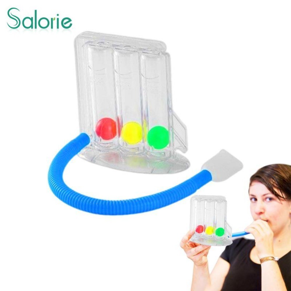 Salorie Deep Breathing Lung Exerciser 3 Ball Incentive Spirometer ...