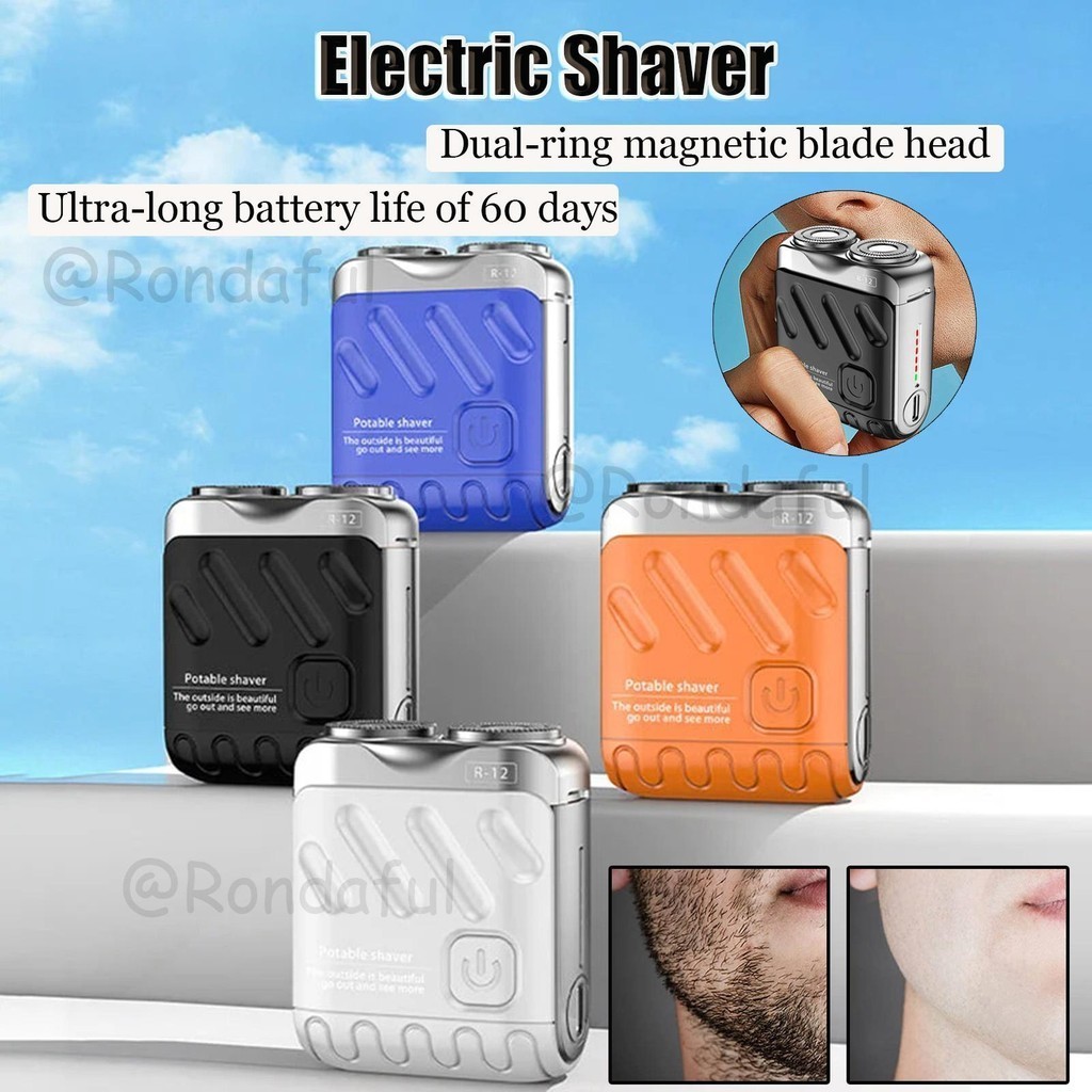 Mens Electric Beard Trimmer Electric Cordless Men Waterproof Shaver Wet ...