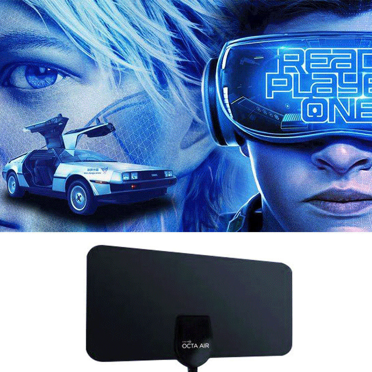 Window HD Digital Antenna Wall Reception Range Antenna Miles Window HD ...