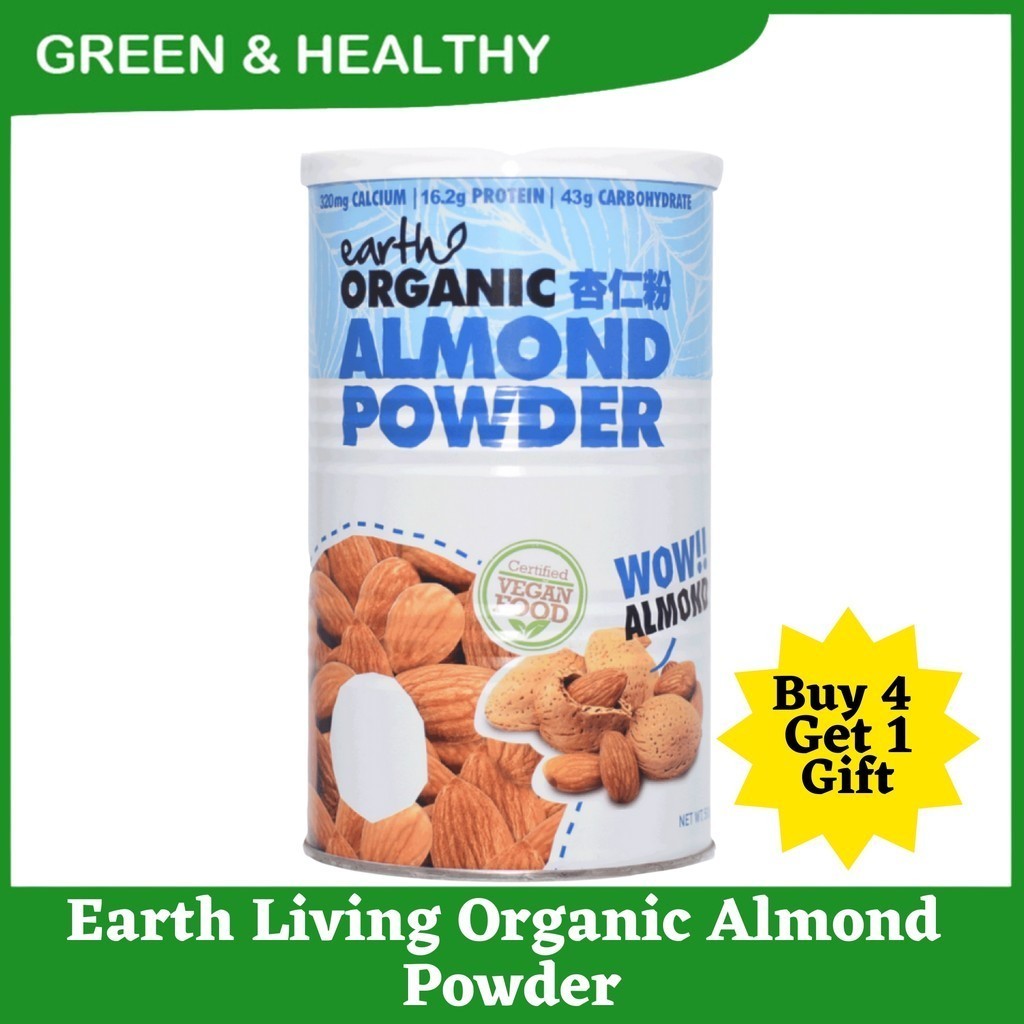 Earth Living Organic Almond Powder 有机杏仁粉 500g | Shopee Singapore