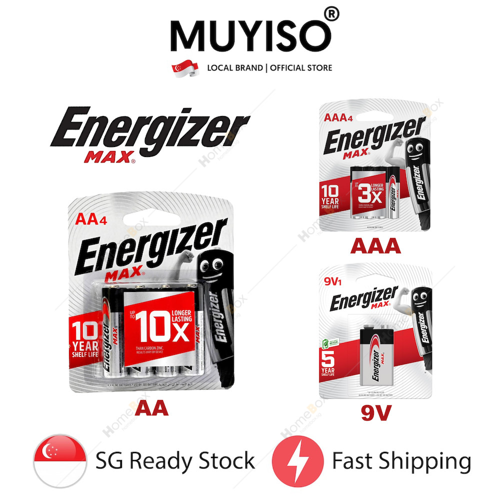 🪫 ENERGIZER 🇸🇬 AA/AAA/9V MAX BATTERY | Alkaline Batteries [MUYISO ...