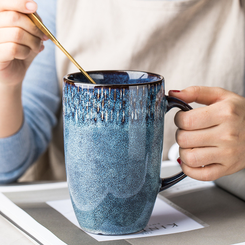 Creative Personality Trendy Mug with Flaws, Large Capacity, High ...