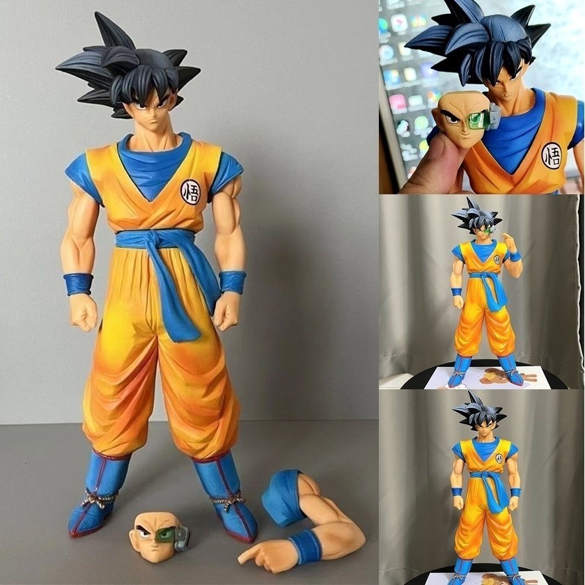 anime Dragon Ball Ginyu goku dual-hand dual-face 28cm big group goku ...