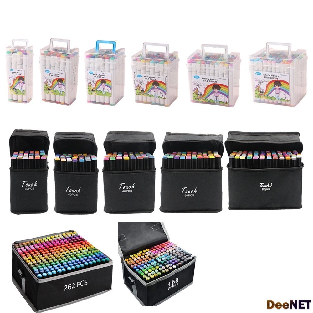 Marker Dual Side Fine Art marker 12/24/30/36/40/48/60/80/168/double ...