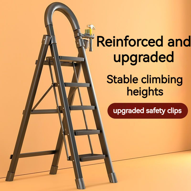Foldable Ladder Compact and Light Ladder Large Board Ladder 3/4/5/6 ...