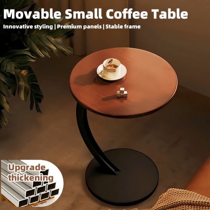 【SG Stock】round movable mini coffee table bedside small table home ...
