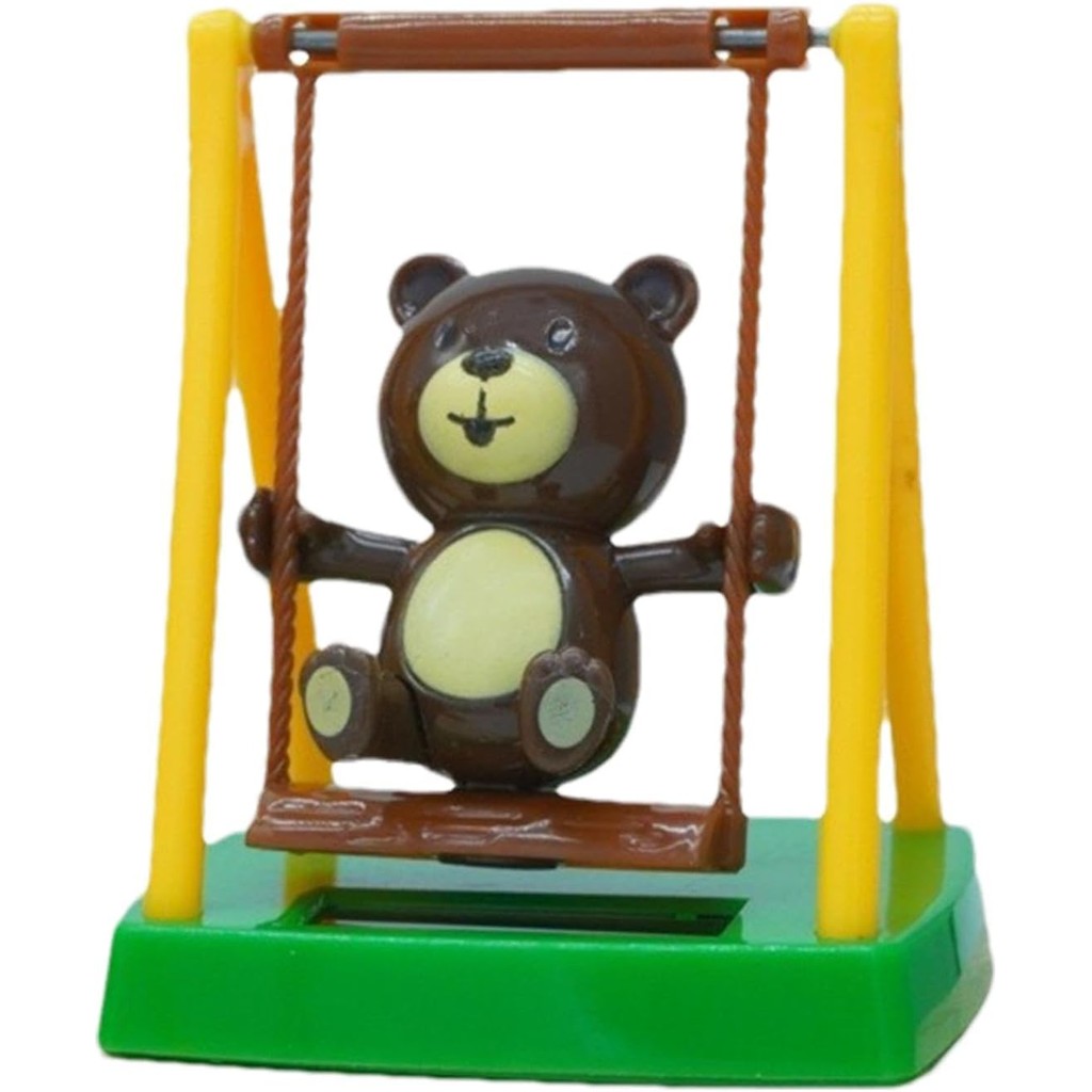 Solar Dashboard Doll, Cute Swing Bear Toy, Solar Dancing Bear Figurine ...