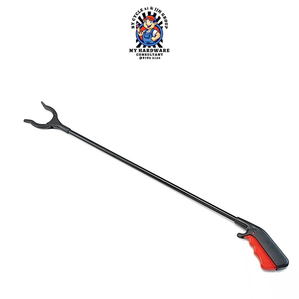 SG FAST DELIVERY 80cm Clothes Reacher Rubbish Picker Long Garbage Trash ...