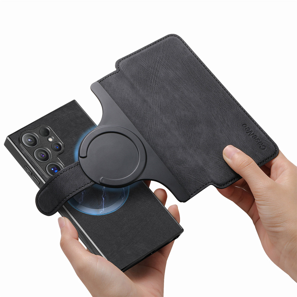 Removable Wallet Card Slot Flip Holder Magnetic Case for Magsafe ...