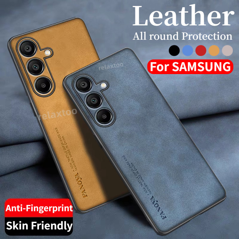 SamsungS25FE 5G Luxury Sheepskin Leather Texture Casing For Samsung ...
