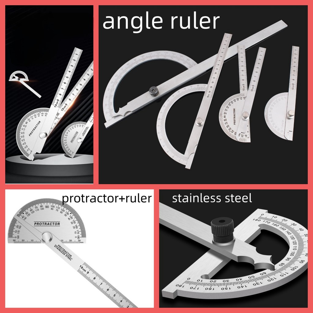 multifunction stainless steel protractor-ruler/angle ruler/wood working ...