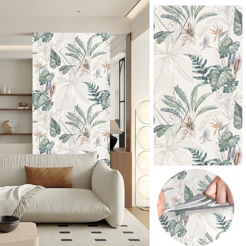 Waterproof Peel and Stick Wallpaper With Aluminum Foil on the Back Wall ...