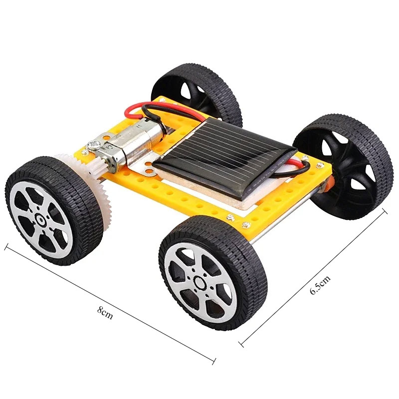 DIY Mini Solar Car Kit Science Educational Toy for Kids (Hand-assembled ...