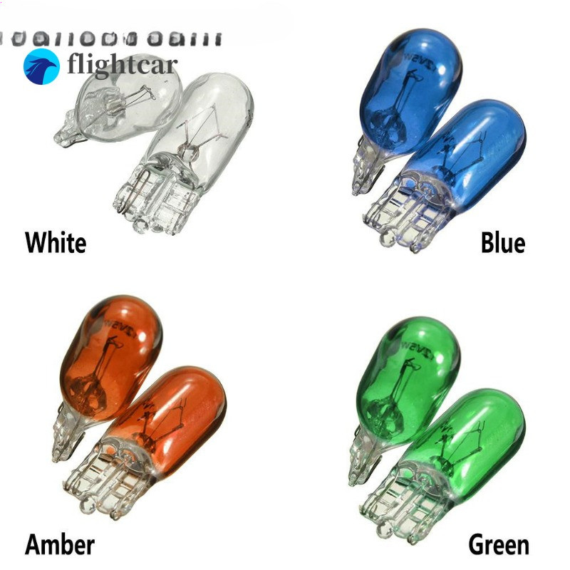 2Pcs/10Pcs T10 Wedge Halogen W5W 501 194 LED Interior Light Bulbs Car ...