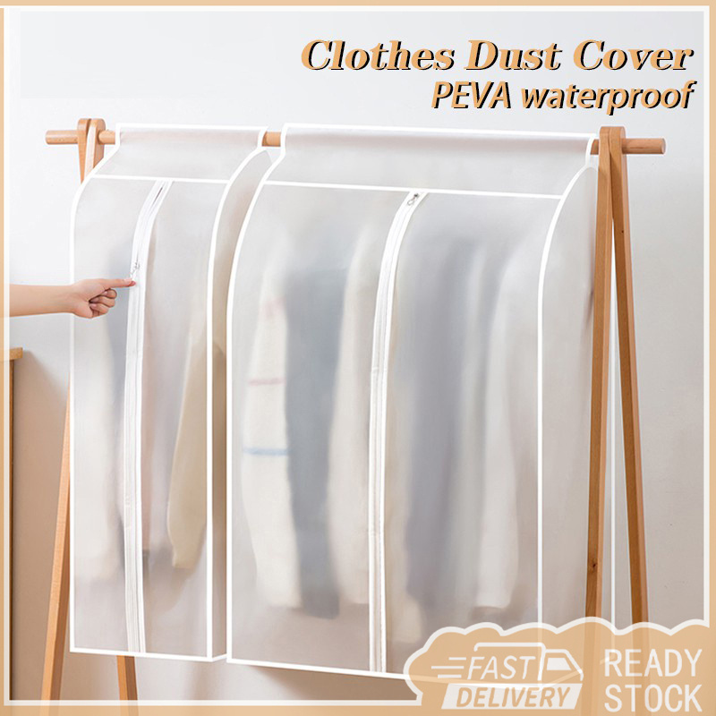 Clothes Dust Cover Hanging Organizer Suit Coat Protector Clothes Rack ...