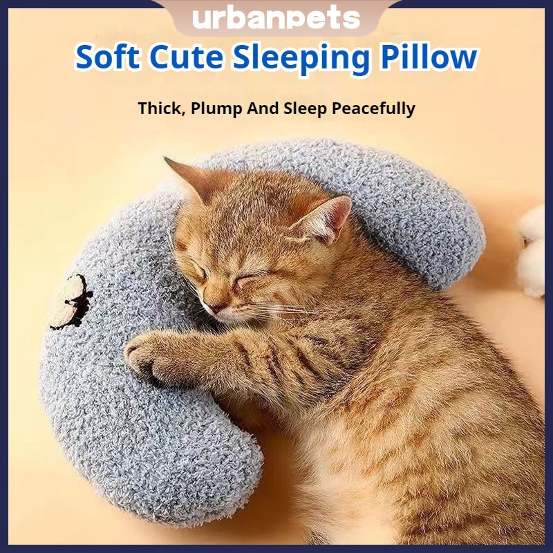 Cat Pillow Soft Cat Mat Washable Pet Pillow Deep Sleep U-Shaped Pillow ...