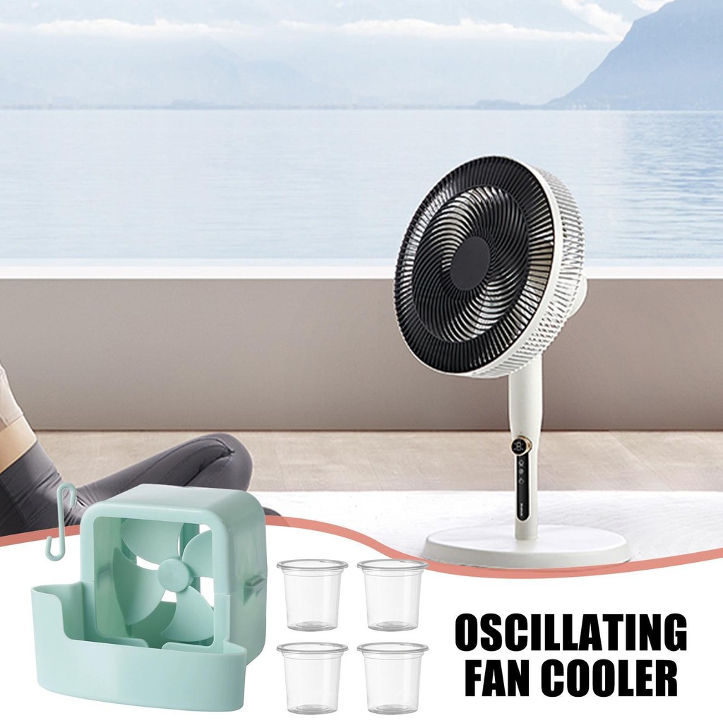 Fan Mist Cooling Adapter Ice Cooling Artifact Portable Hangable Ice Box ...