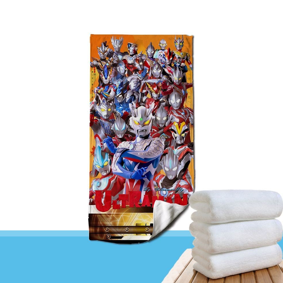 Best-Selling Ultraman Cartoon Bath Towel Sports Towel Gym Beach Seaside ...