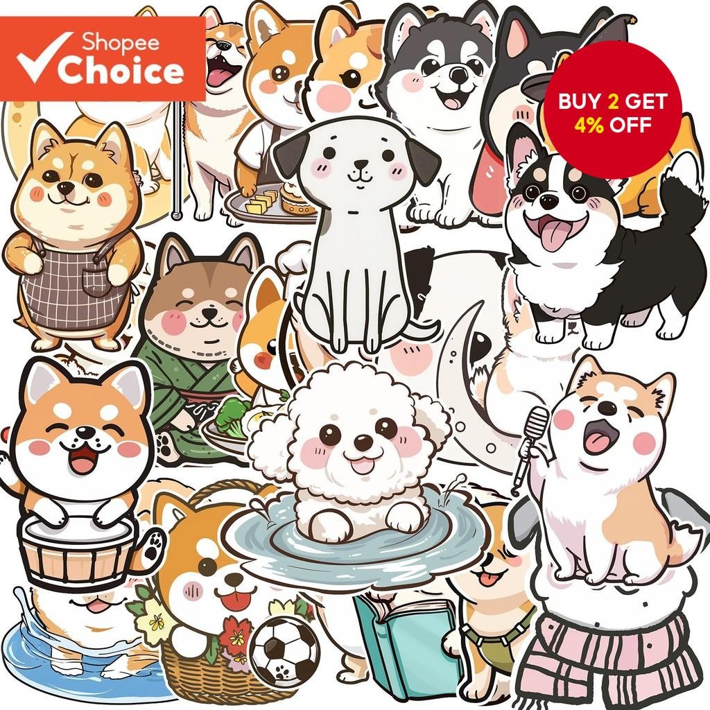 68 pcs Unique Dog Stickers, Creative Pet Stickers, Animal Stickers ...