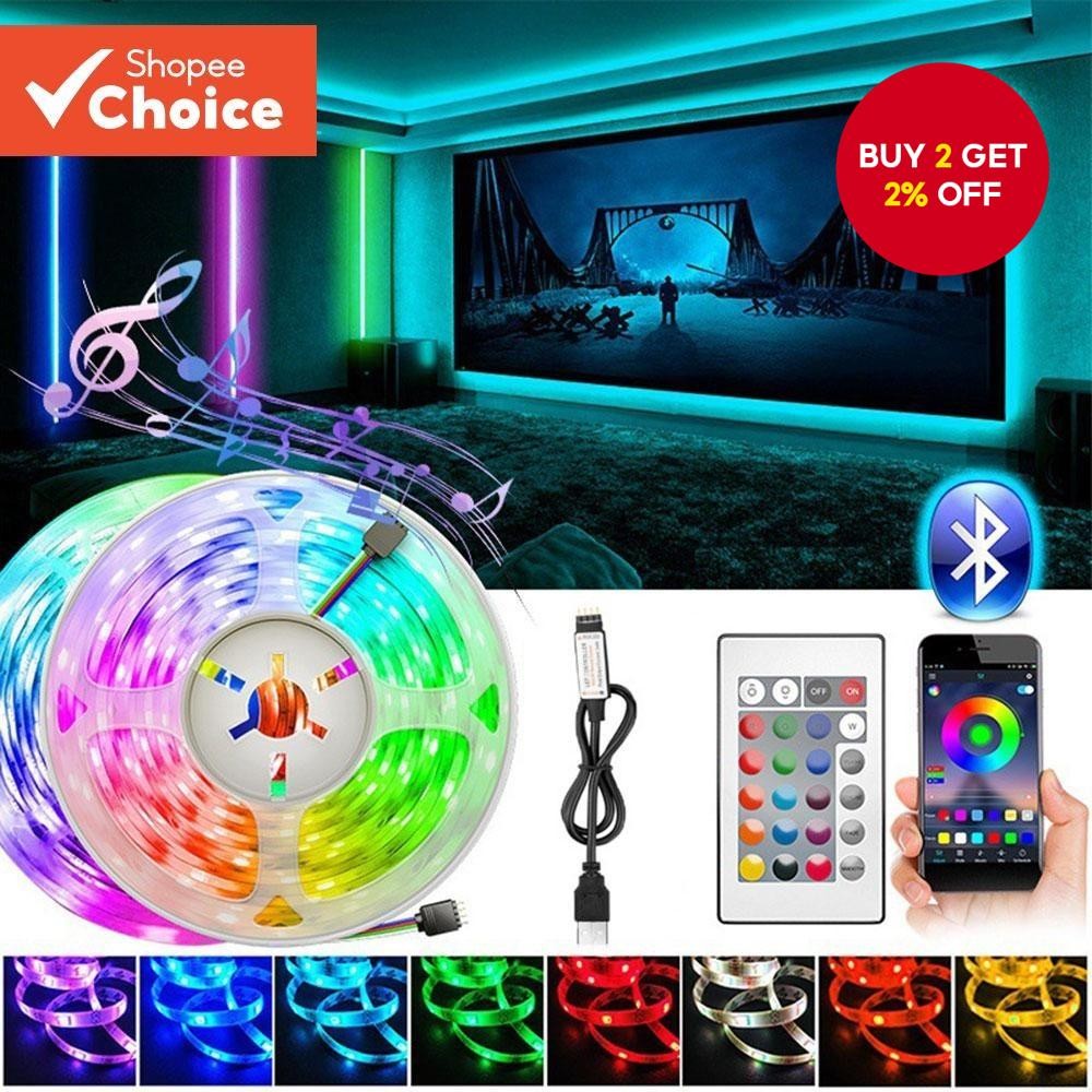 RGB 5050 Led Strip Lights Smart Home TV USB | Shopee Singapore