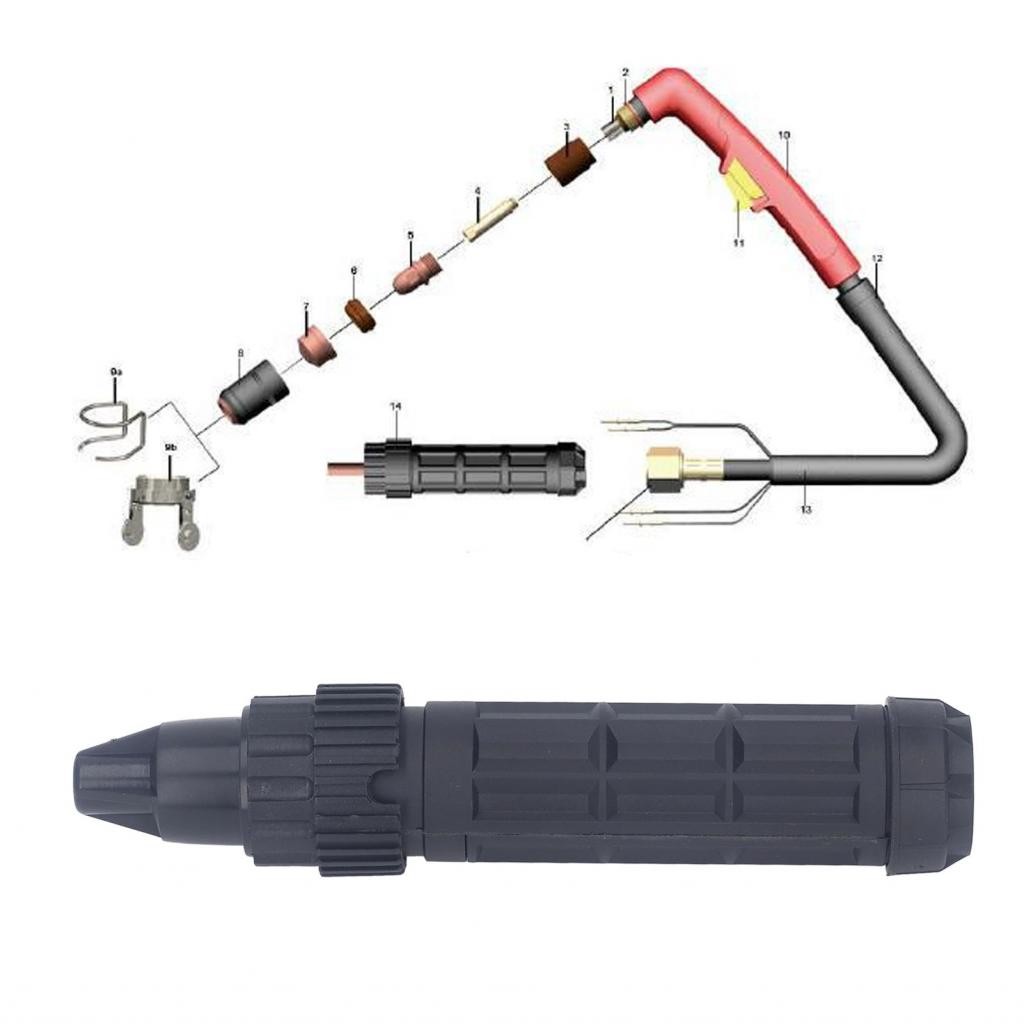 Welding Torch Adapter Conversion Kit Long Service Life Male Thread M14 ...