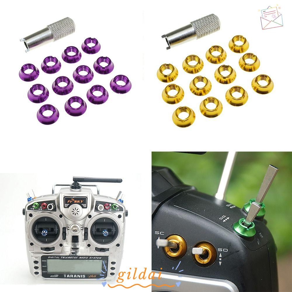 GILDAI Switch Nut, Aluminum Color Radio Control Switch, RC Accessories ...