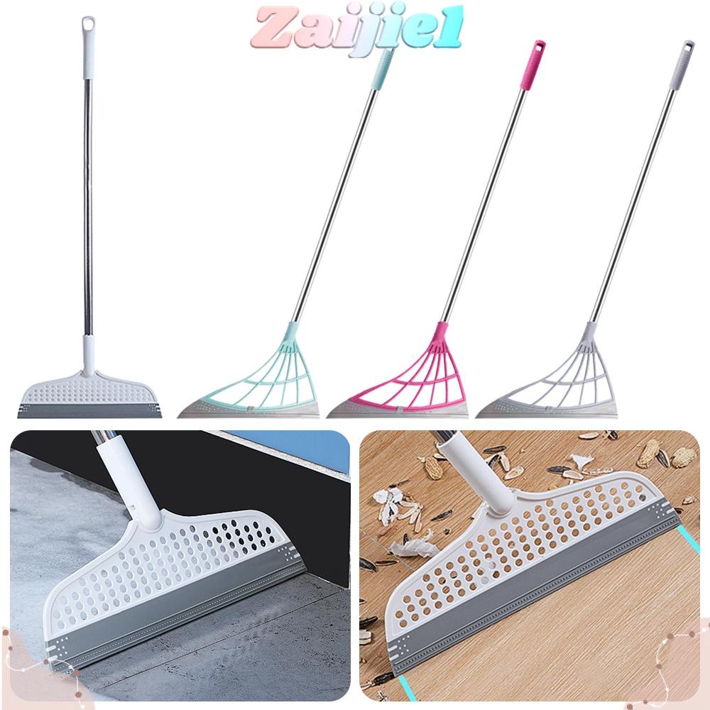 ZAIJIEEE Silicone Broom, Lazy Broom Stainless Scraper Magic Wiper ...