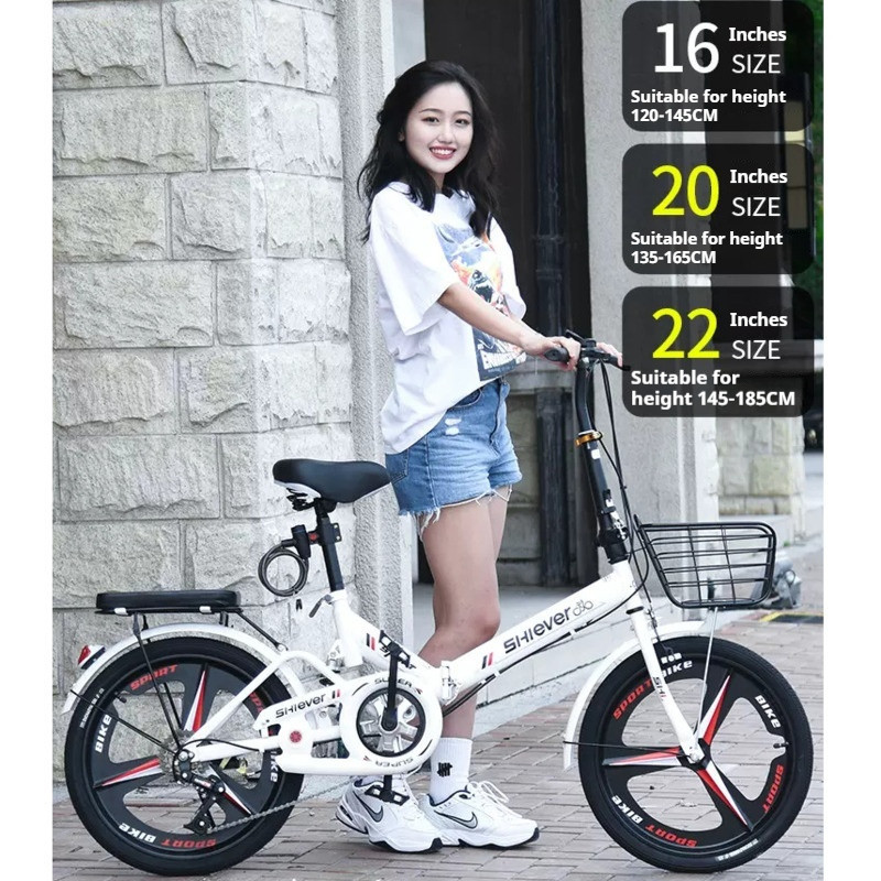 TWL Foldable Bicycle 20-inch 6-speed Shimano Variable Speed Folding ...