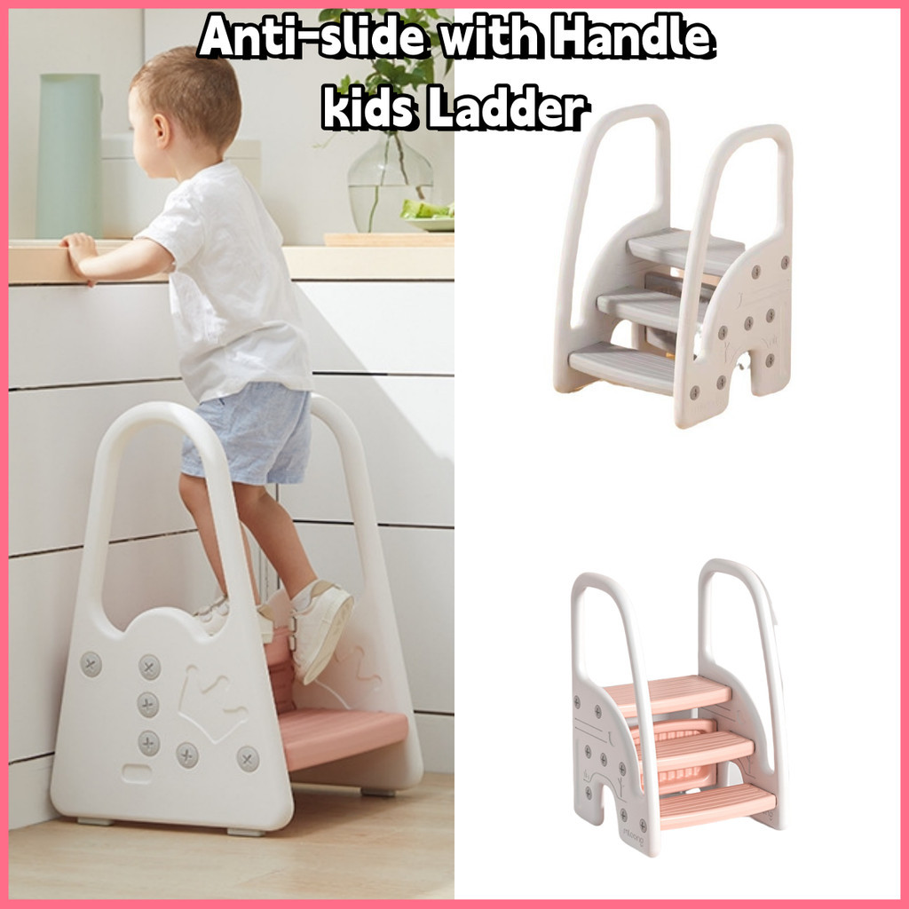SG EmmAmy® Kids Safety Anti-slide with Handle Ladder Adjustable ...