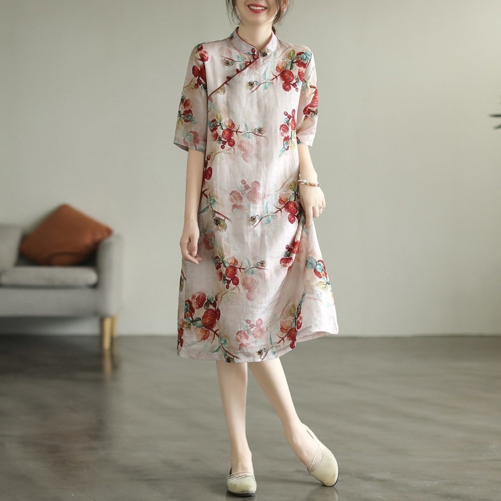 Cheongsam Dress Plus Size Chinese New Year Cny Dress Clothes 旗袍 Qipao ...