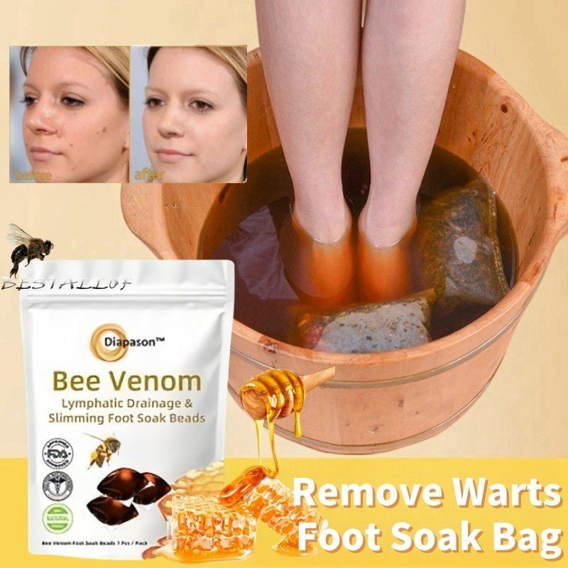 Bee Foot Bath Pack Foot Soak Beads Remove Warts Natural Herbal Foot ...